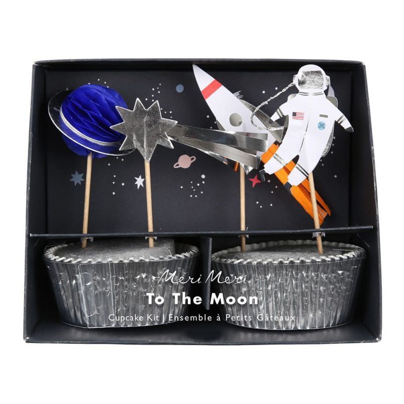 Liberty Print Rocket Cake Topper - By The Paper Rainbow Co - Pinks & Green